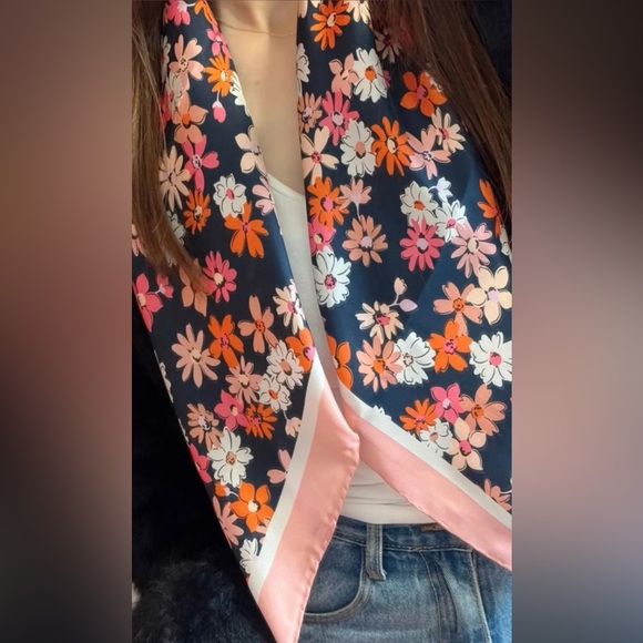 kate spade | Accessories | Kate Spade Floral Medley Silk Scarf | Poshmark